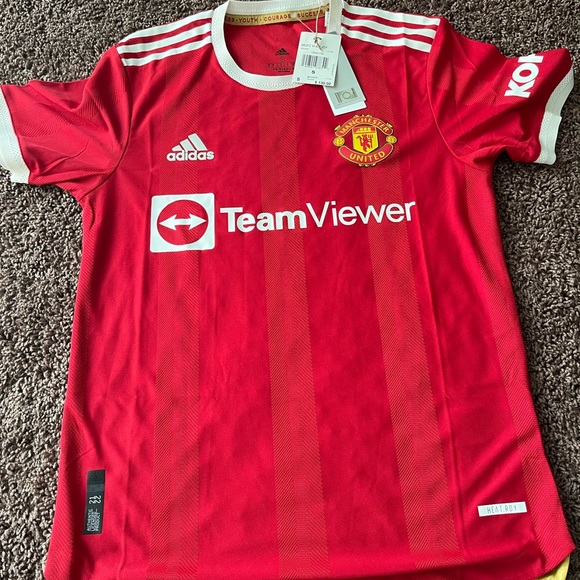 adidas | Shirts | Nwt Adidas Manchester United 222 Authentic Home ...